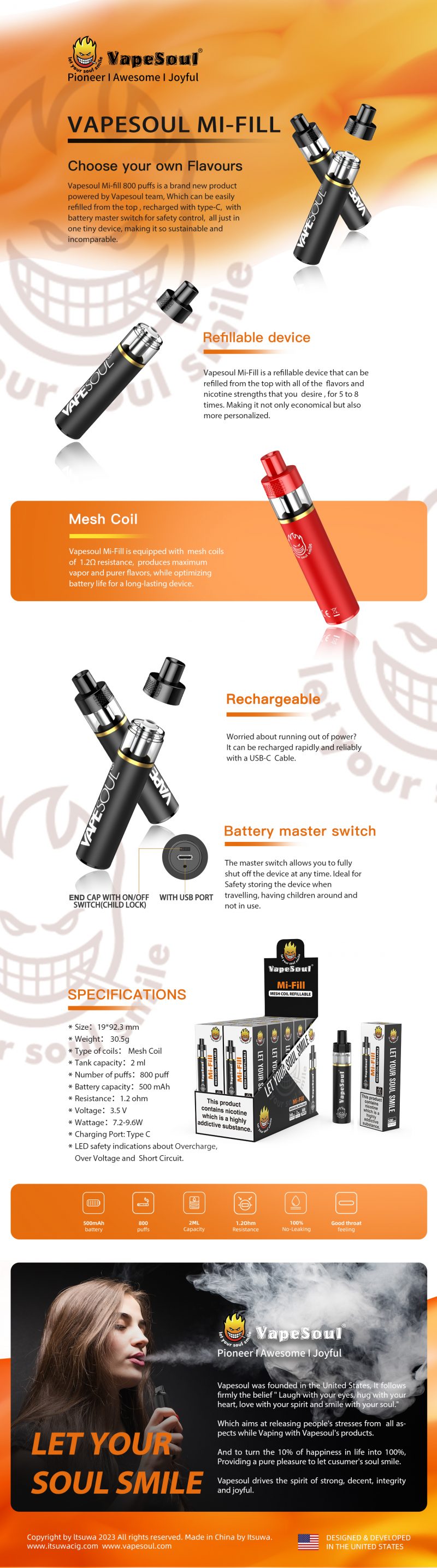 vapesoul mi-fill - Experienced Electronic cigarette supplier