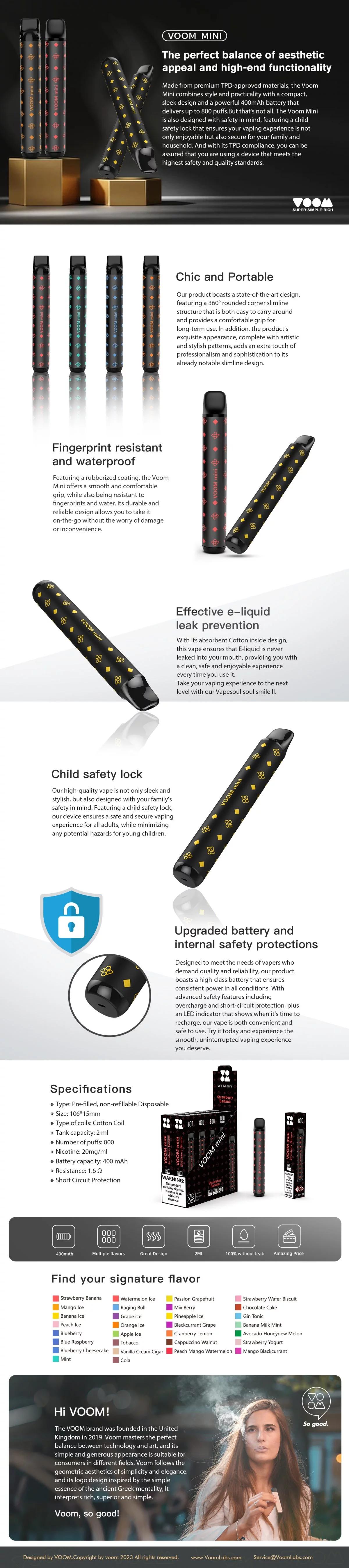 Voom mini - Experienced Electronic cigarette supplier