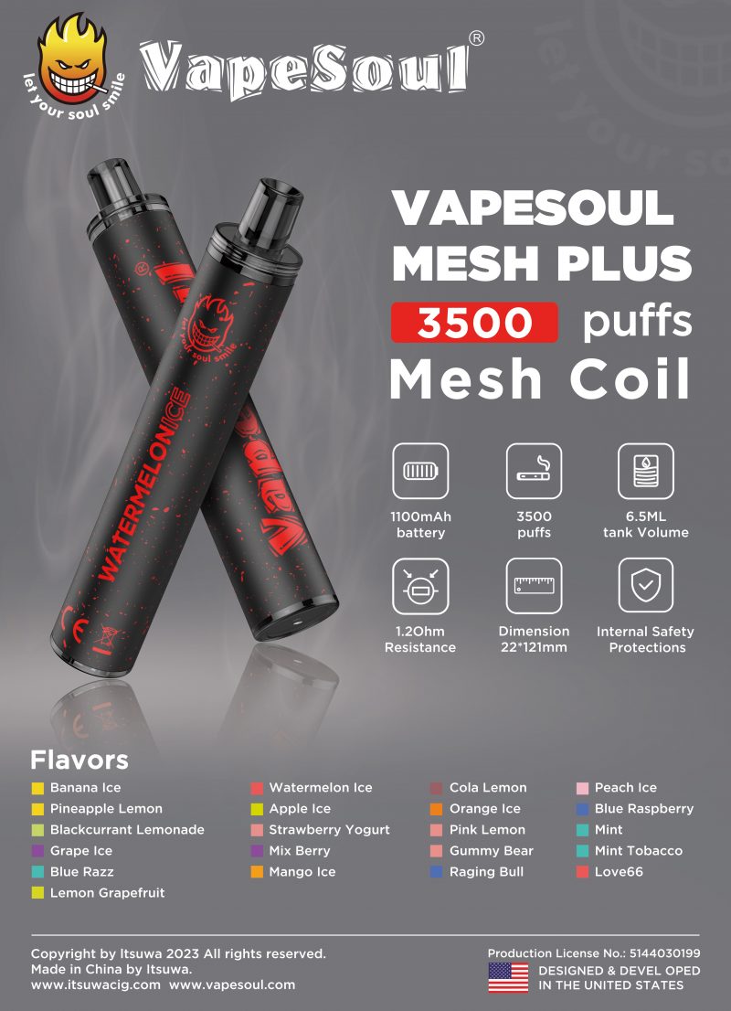 vapesoul mesh plus - Experienced Electronic cigarette supplier