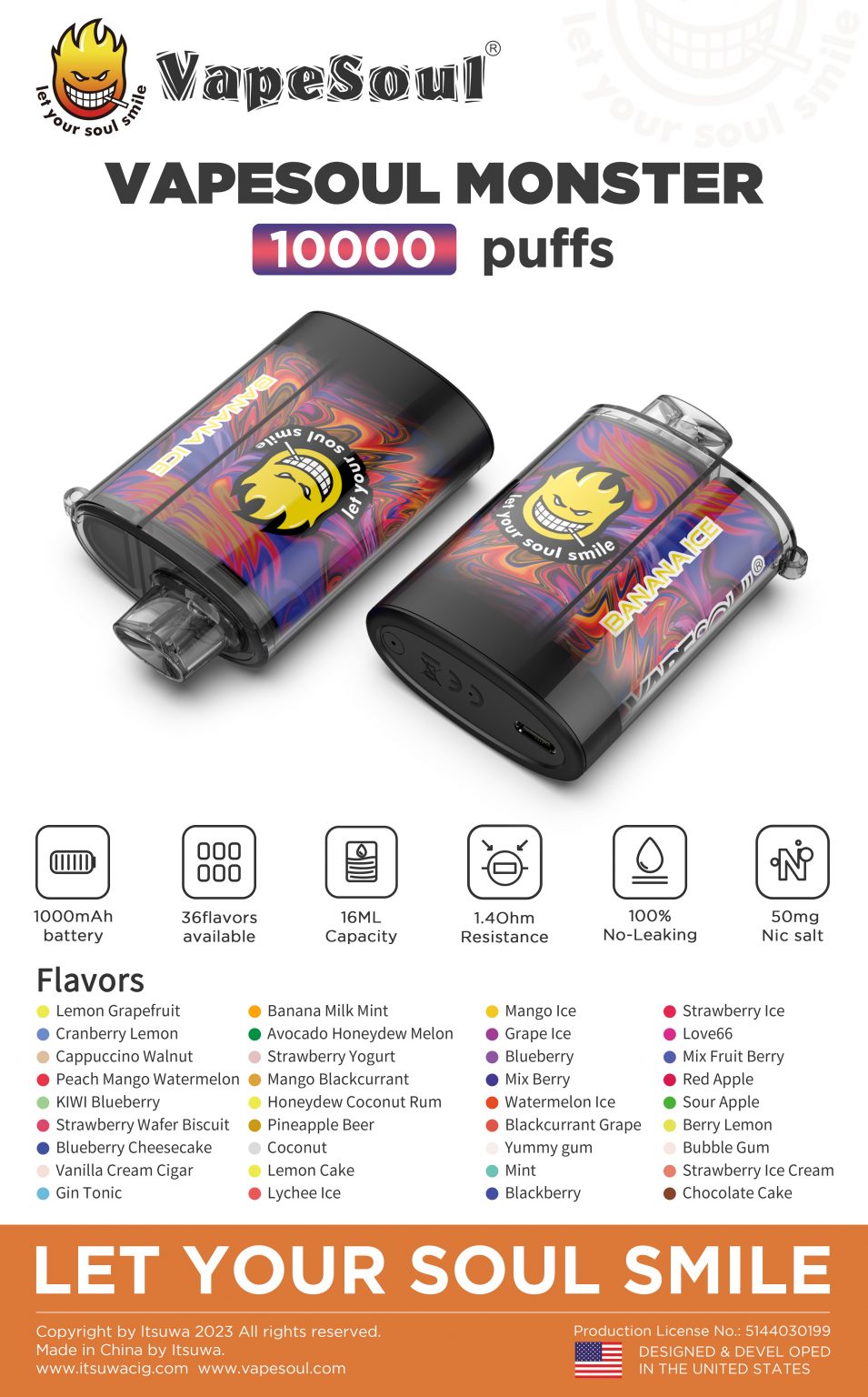 vapesoul monster - Experienced Electronic cigarette supplier