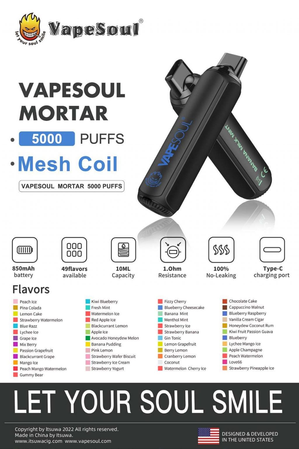 Vapesoul Mortar - Experienced Electronic cigarette supplier