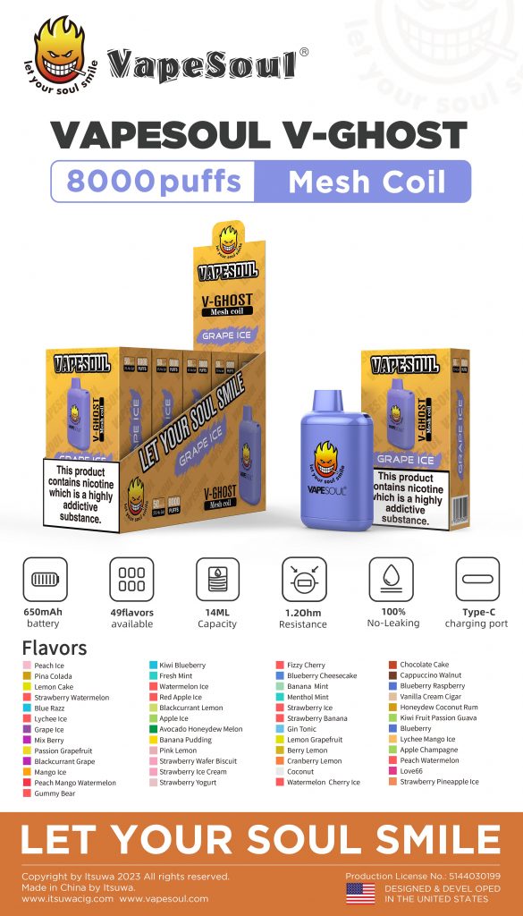 VapeSoul V-Ghost - Experienced Electronic cigarette supplier