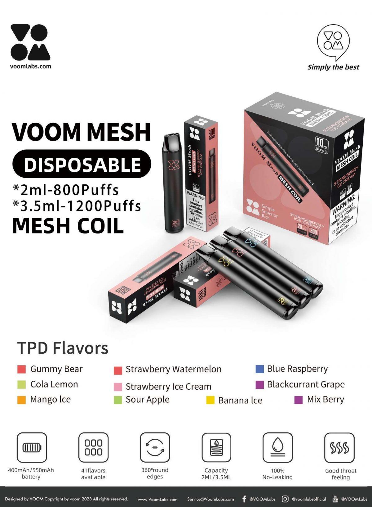 VOOM MESH - Experienced Electronic cigarette supplier