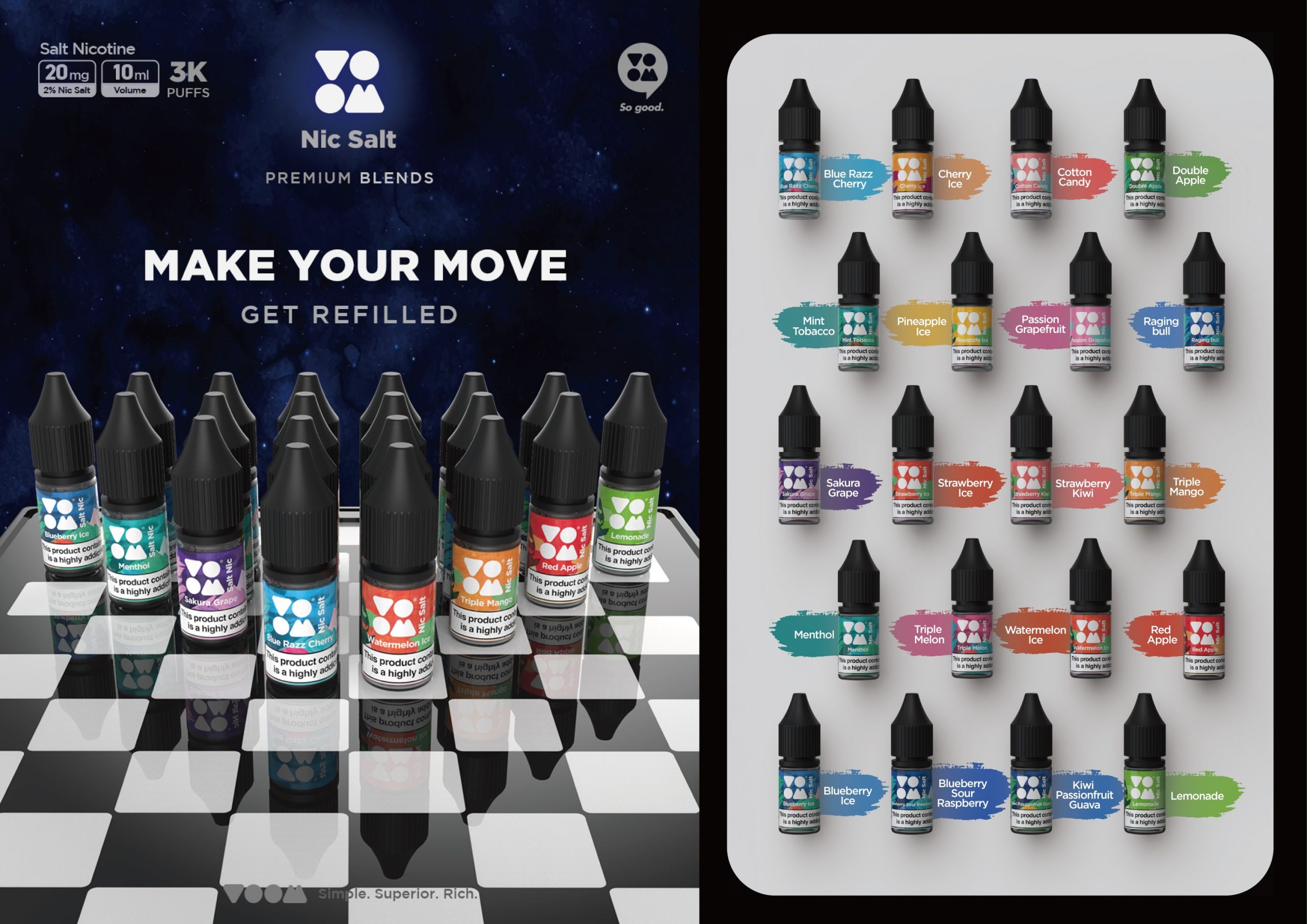 VOOM E-Liquid - Experienced Electronic cigarette supplier